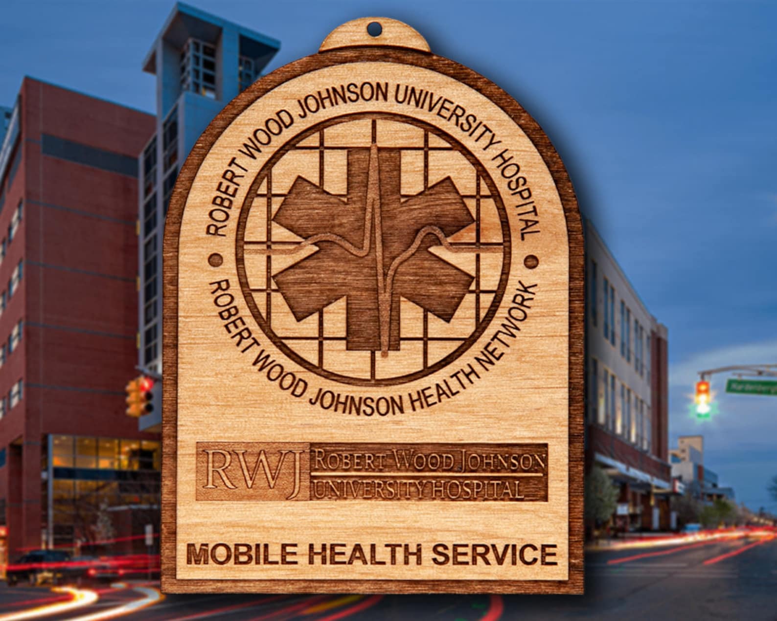 NJ Paramedic - RWJ Uv Hospital Patch Ornaments - Etsy