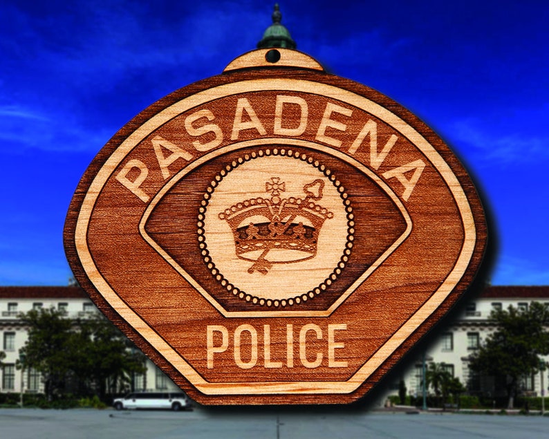 Wooden Santa Clara Co CA Police Badge or Patch Ornament - Etsy