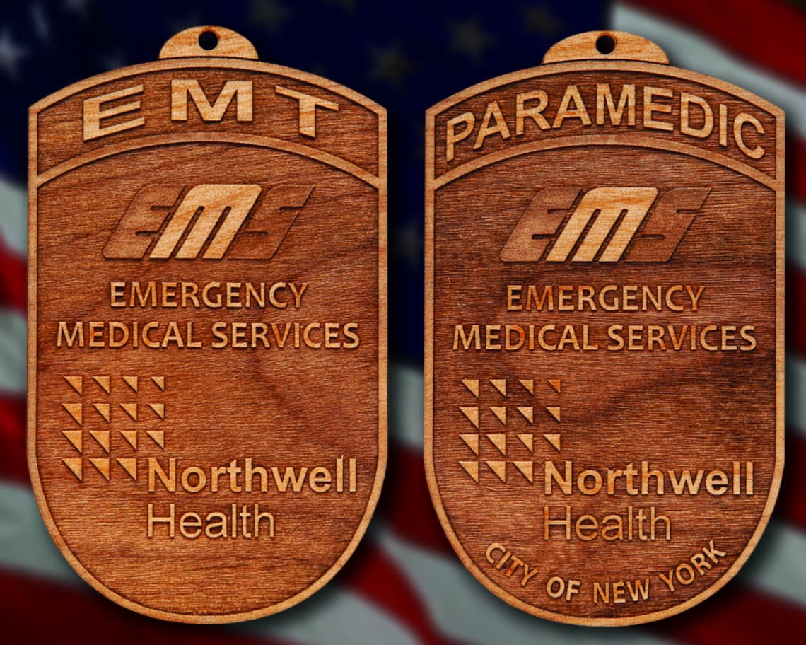 Wooden Northwell Health EMS Patches - Etsy