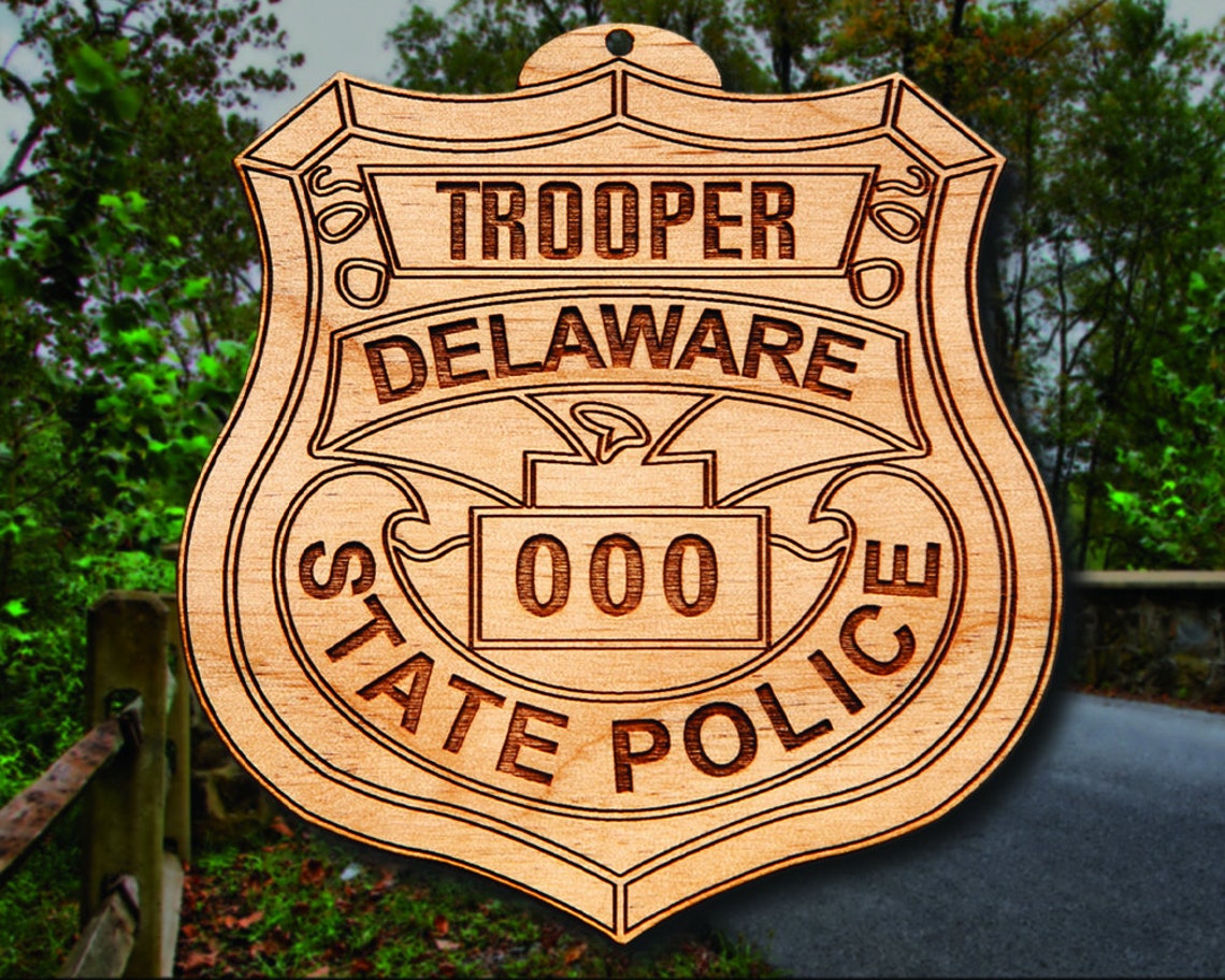 Delaware State Police Badge or Patch Ornament - Etsy