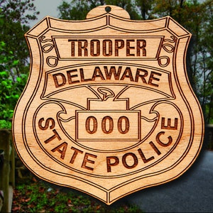 Delaware State Police Badge or Patch Ornament - Etsy
