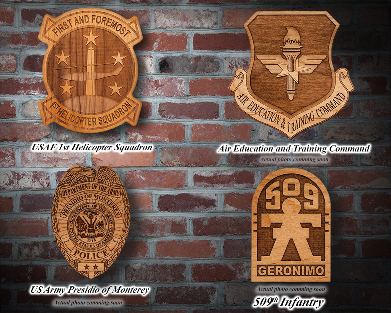 Wooden Military Plaques 2 | Etsy