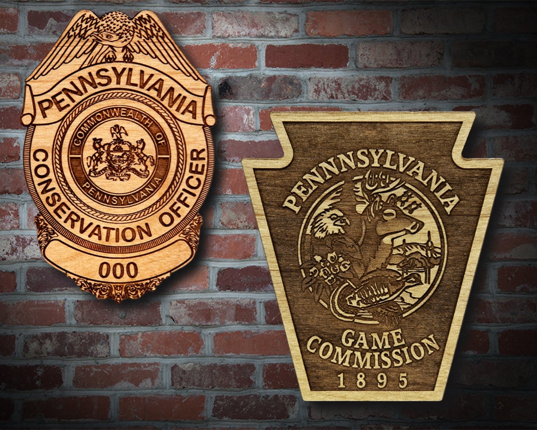 Wooden PA Conservation Officer Badge or Patch Plaque - Etsy