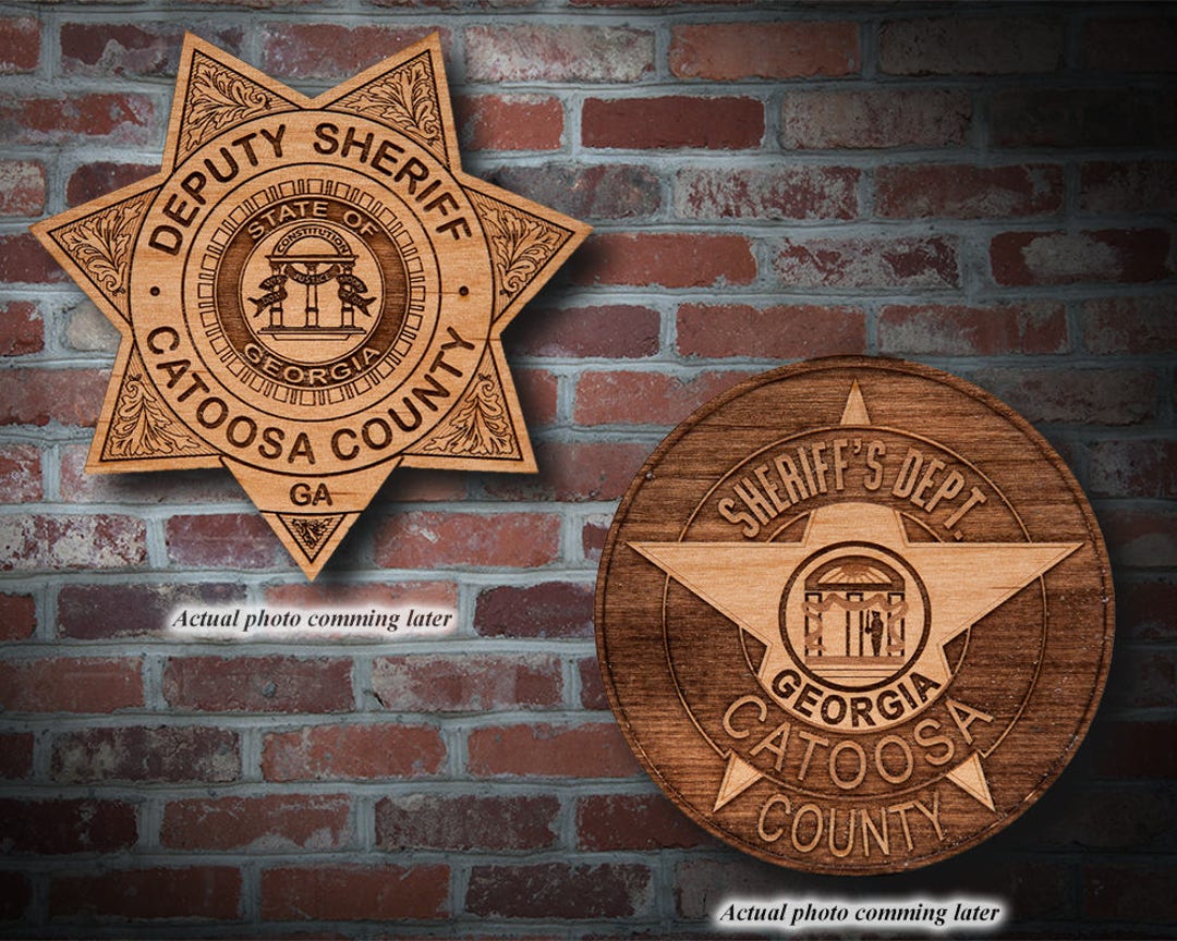 Wooden Catoosa Sheriff Badge or Patch Plaque - Etsy