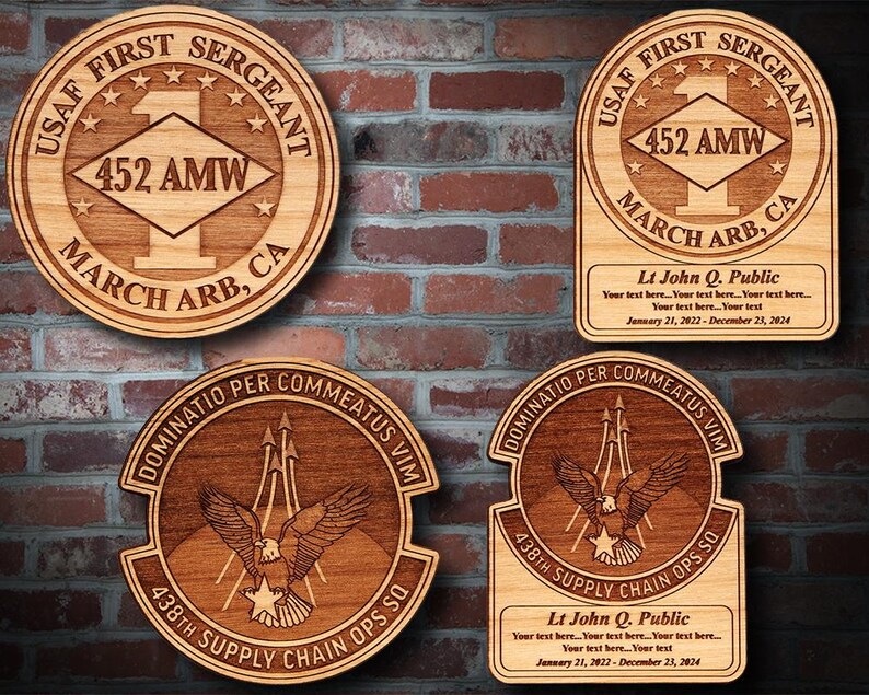 Wooden Misc. Military Patch Plaque #98 - Etsy