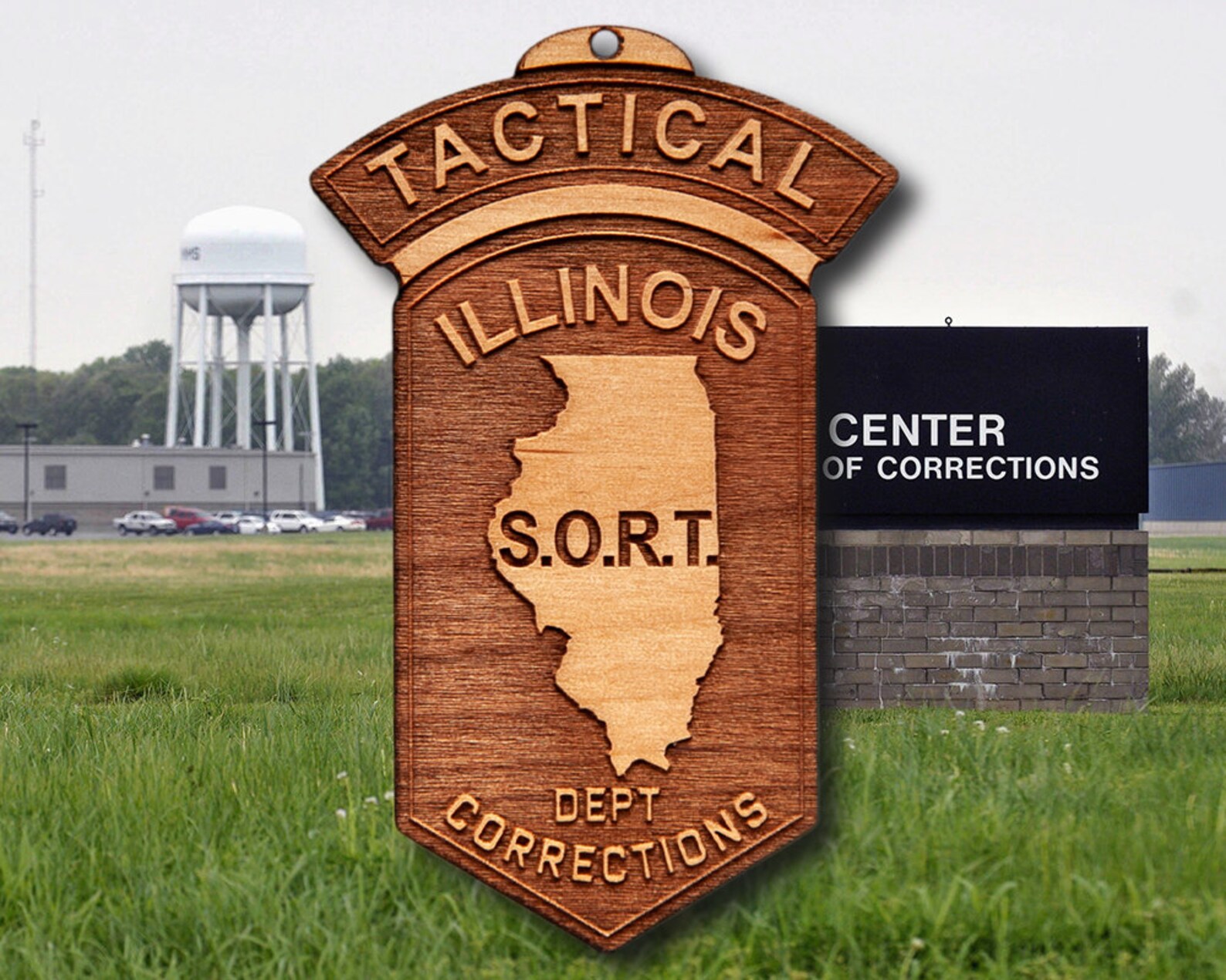 Illinois DOC Police Badge or Shoulder Patch Ornament - Etsy