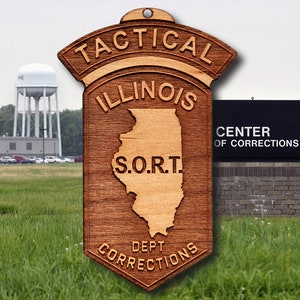 Illinois DOC Police Badge or Shoulder Patch Ornament - Etsy