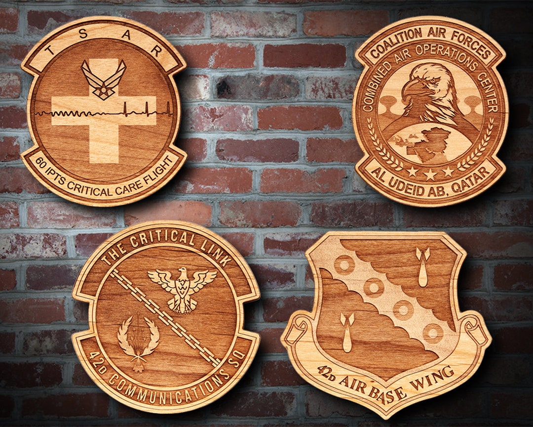 Wooden Misc. Military Patch Plaque 51 - Etsy