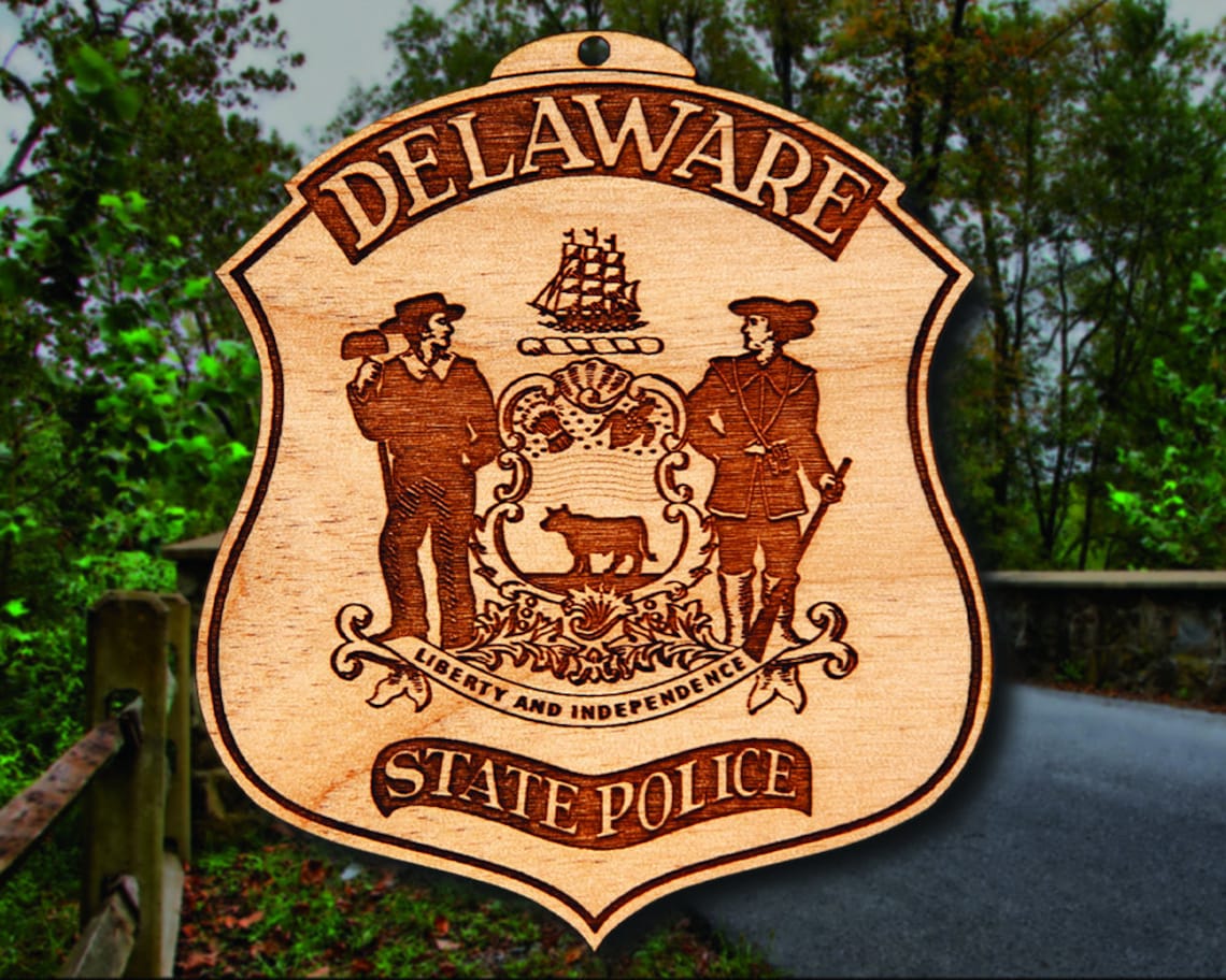 Delaware State Police Badge or Patch Ornament - Etsy