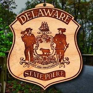 Delaware State Police Badge or Patch Ornament - Etsy