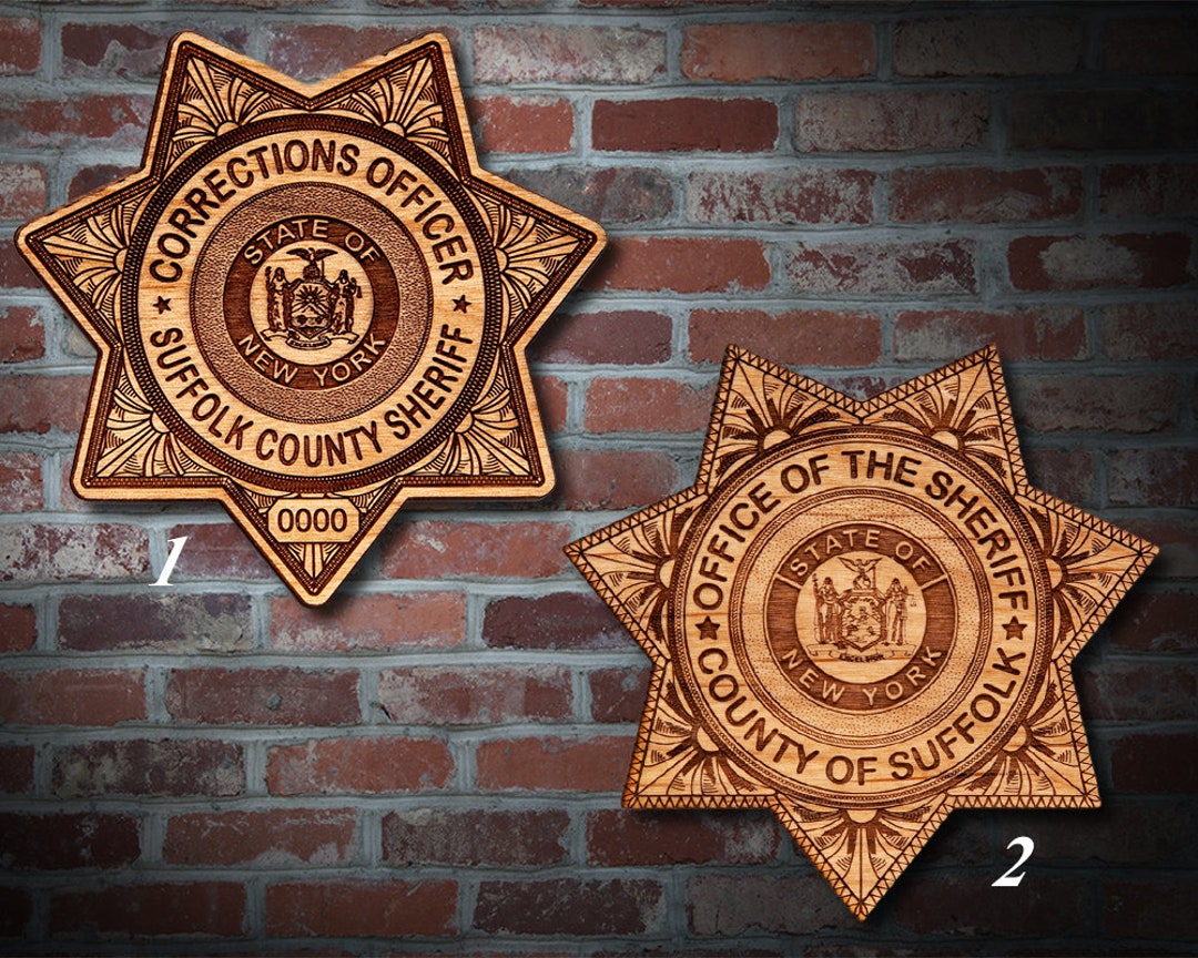 Wooden Suffolk Co. Sheriff Shield or Patch Plaque - Etsy