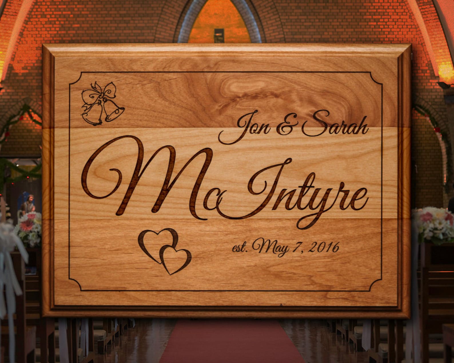 Wedding Plaque - Recipe for A Happy Marriage or Name Plaque - Etsy