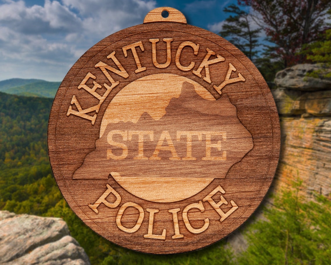 Kentucky State Police Badge or Shoulder Patch Ornament | Etsy