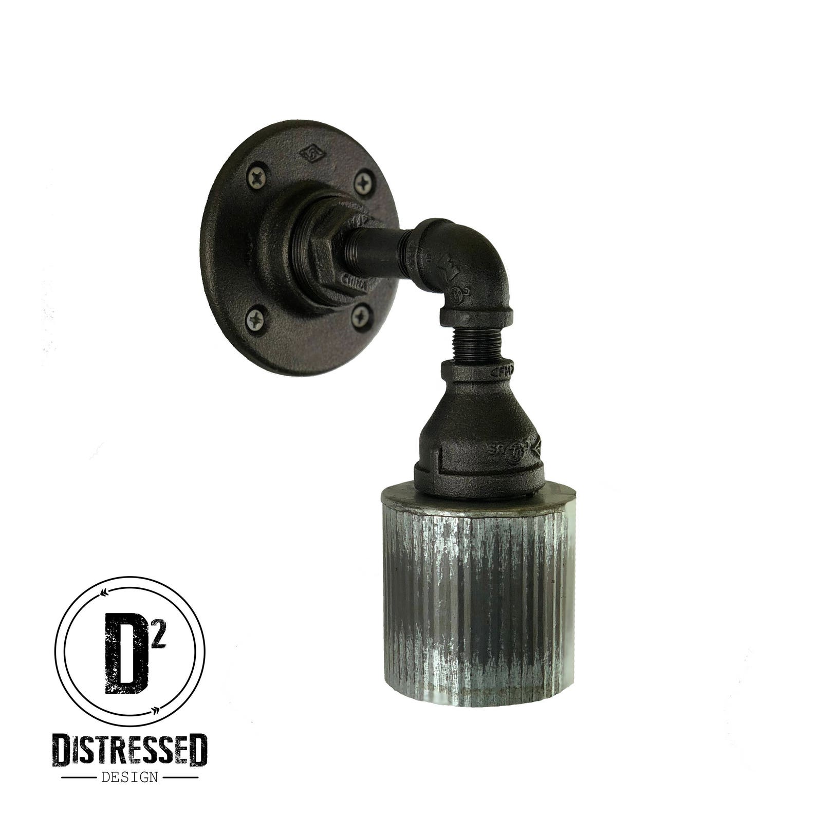Iron Pipe Sconce II - Etsy
