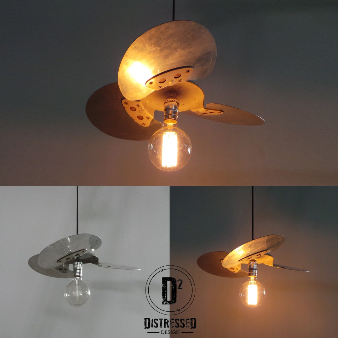 Fan Blade Pendant Lamp - Etsy