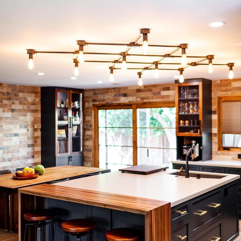 Flush Mount Grid Light - Etsy