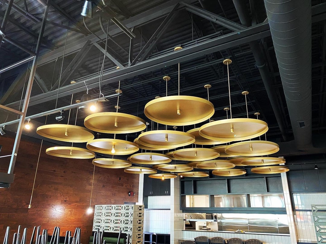 Disk Chandelier - Etsy