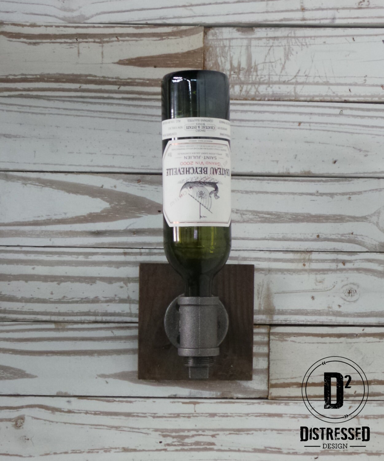 Iron Pipe Wine Holder - Etsy