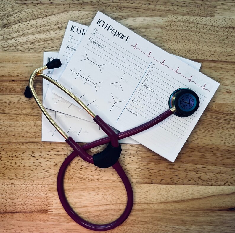 ICU Report Notepad - Etsy