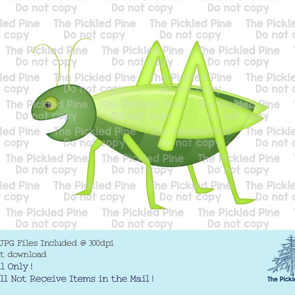 Grasshopper Clip Art - Etsy