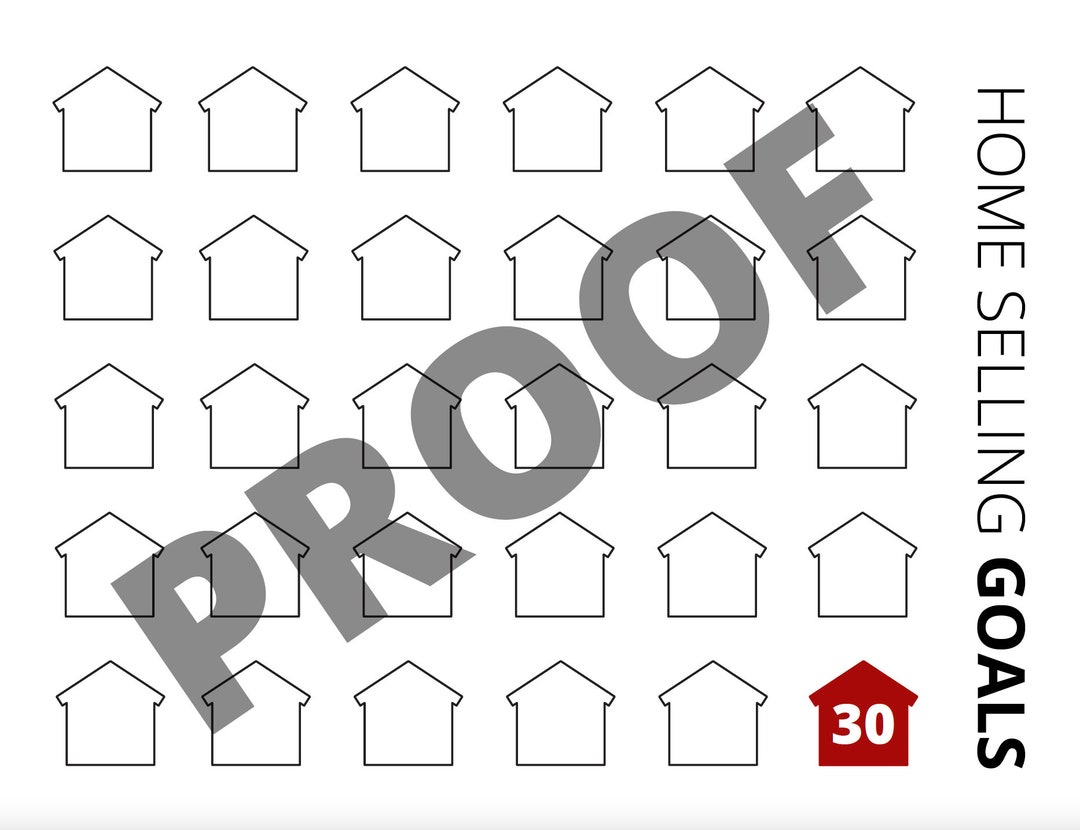 Real Estate Goal Board (30 Homes) - Etsy
