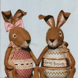 Bunnies With Their Prim Egg Bodies E-pattern - Etsy