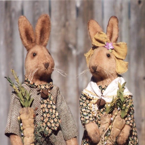 Primitive Rabbit - Etsy