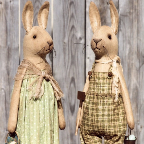 Primitive Rabbit Patterns - Etsy