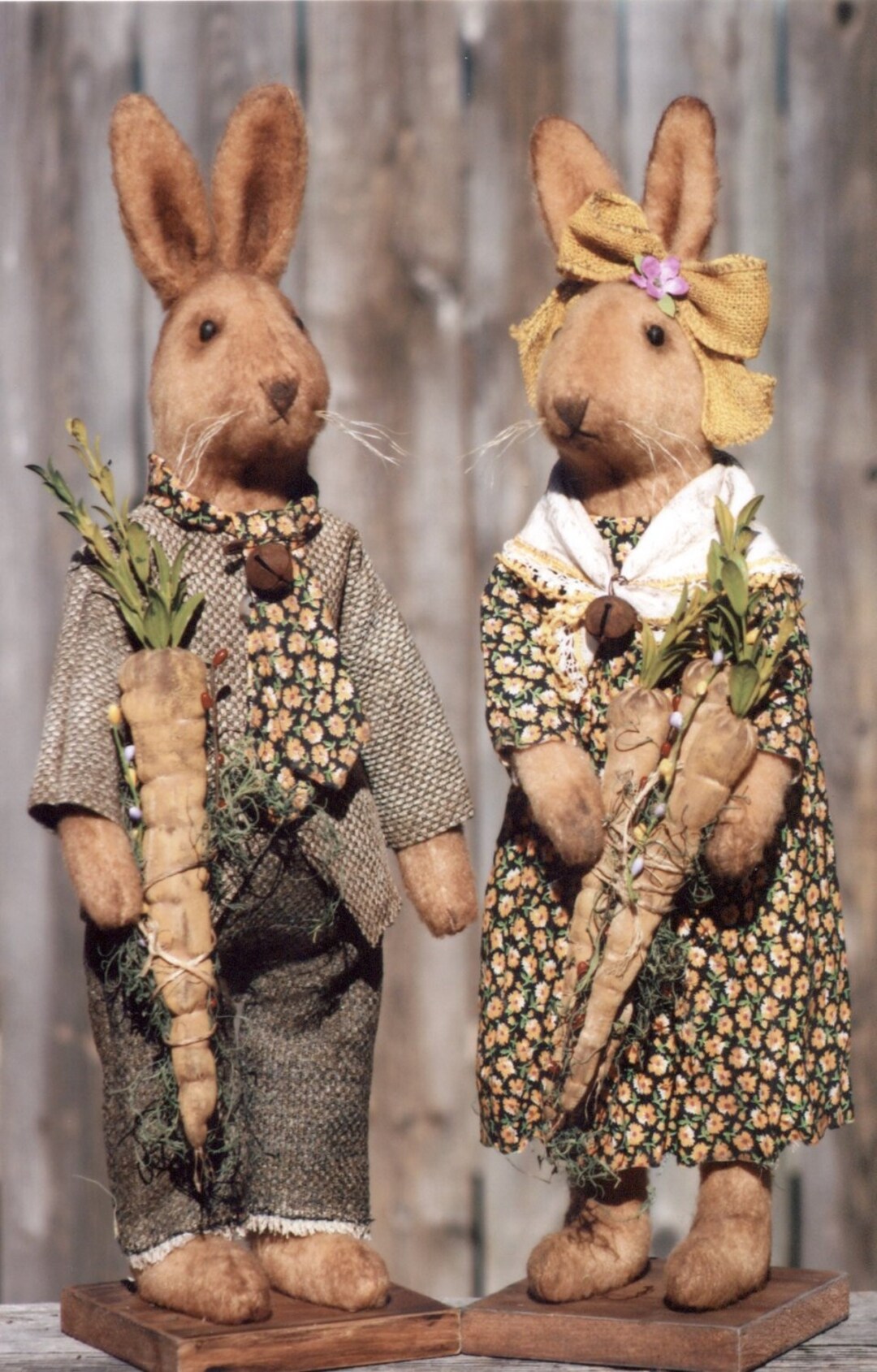 Primitive PATTERN Bella and Benson Bunny Rabbit - Etsy