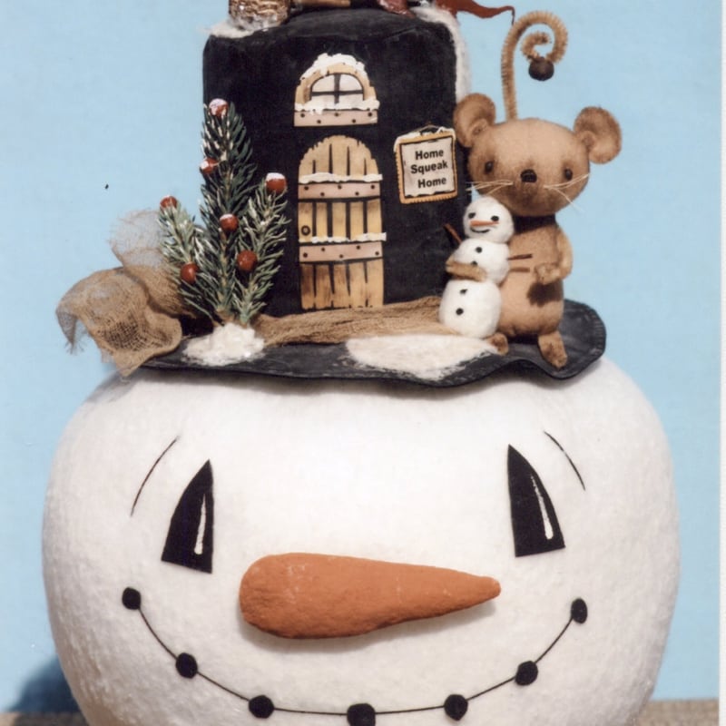 Primitive Snowman Pattern - Etsy