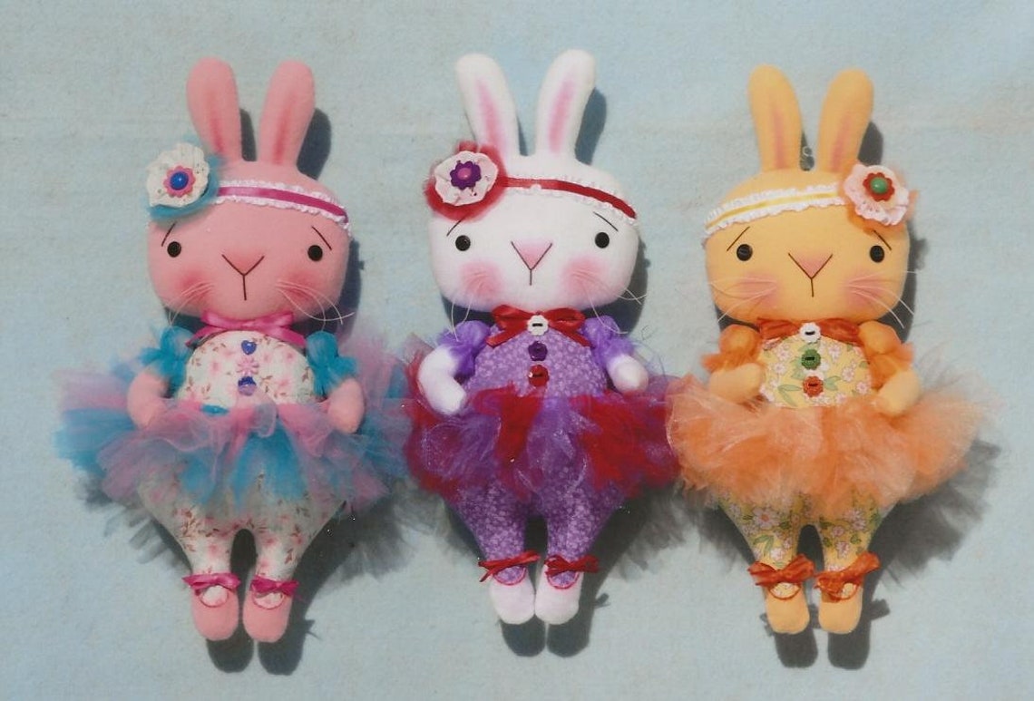 Tutu Cute Bunnies Epattern | Etsy