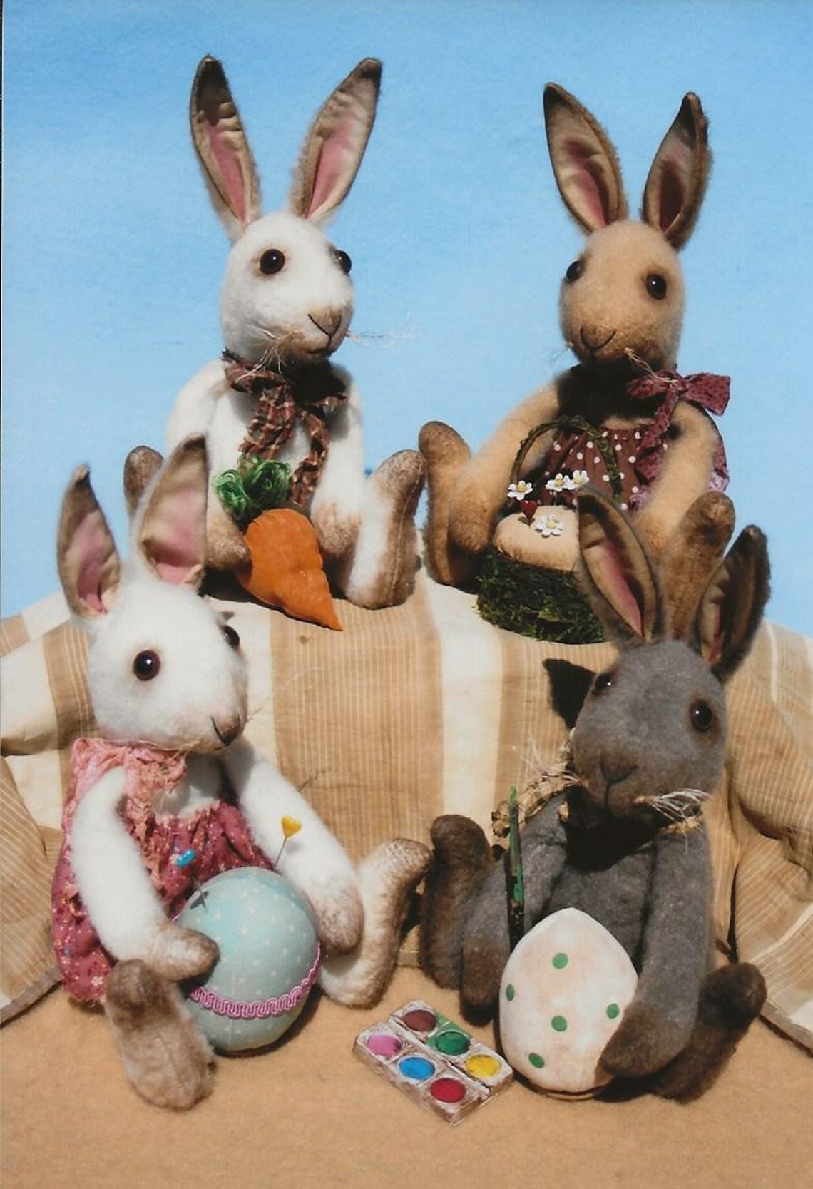 Country Bunny Pin Keeps E-pattern - Etsy