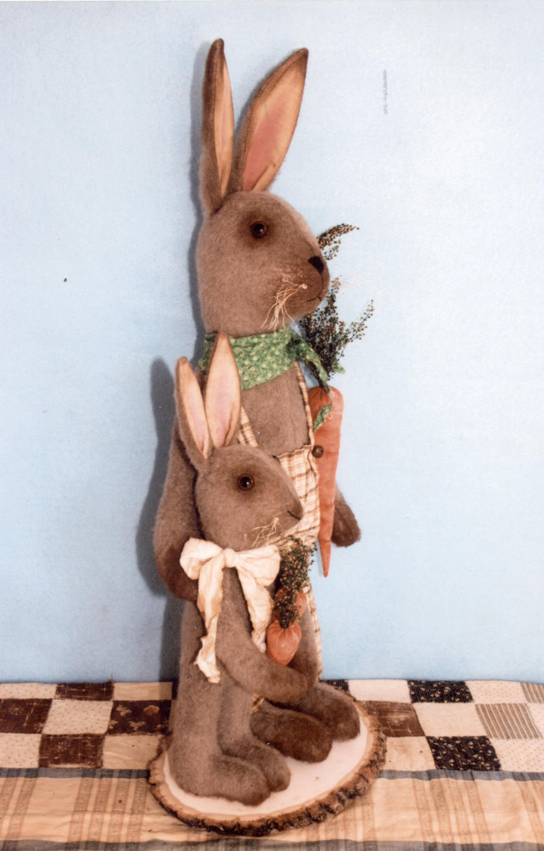 Primitive PATTERN Country Bunny Family | Etsy UK