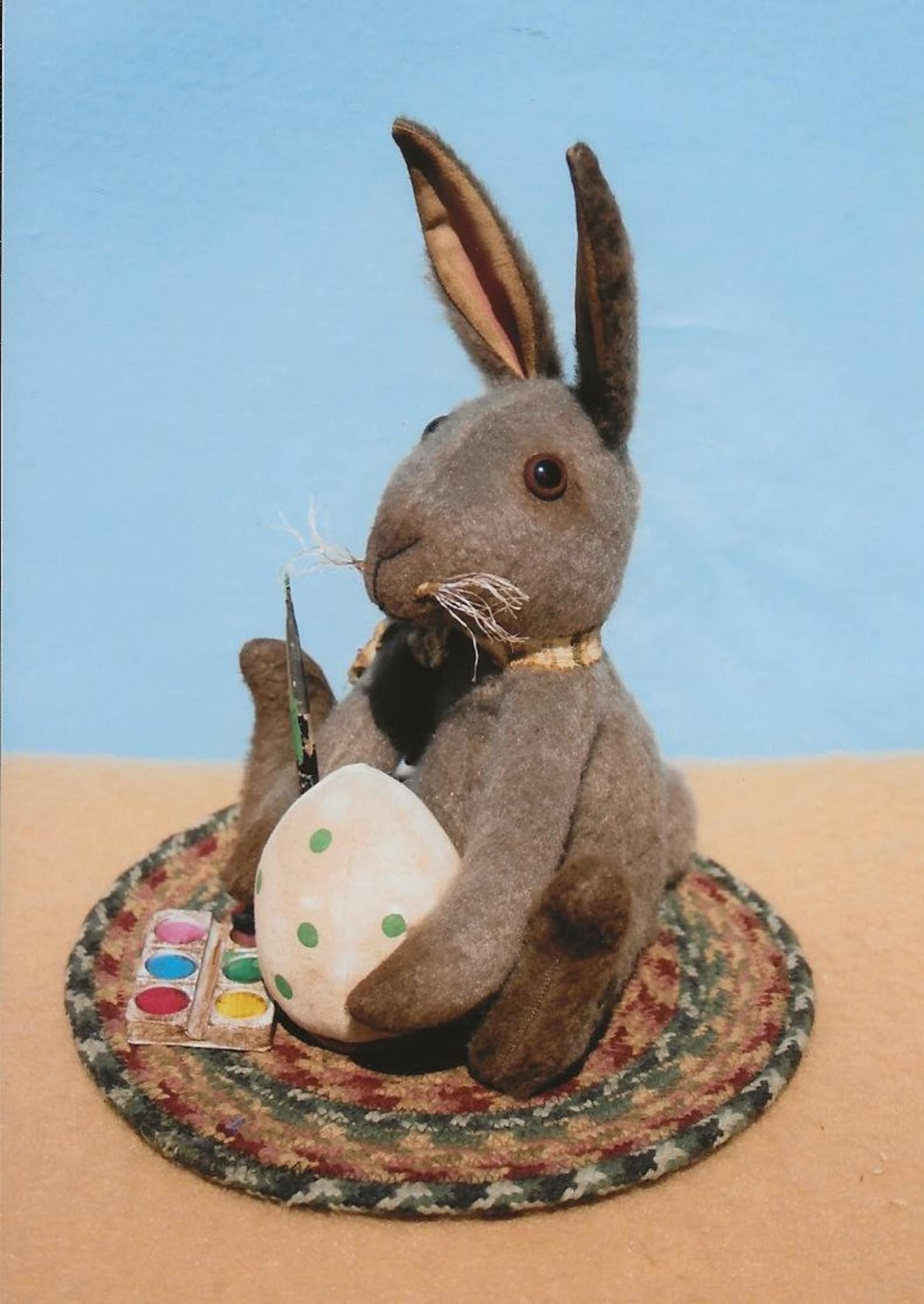 Country Bunny Pin Keeps E-pattern | Etsy