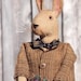 Primitive PATTERN Folk Art Bunny Rabbits - Etsy