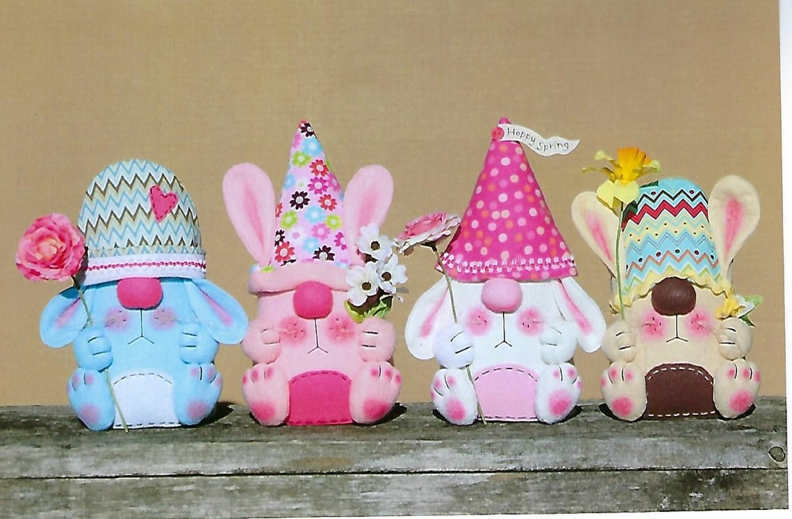 Hoppy Spring Bunny Gnomes Epattern - Etsy