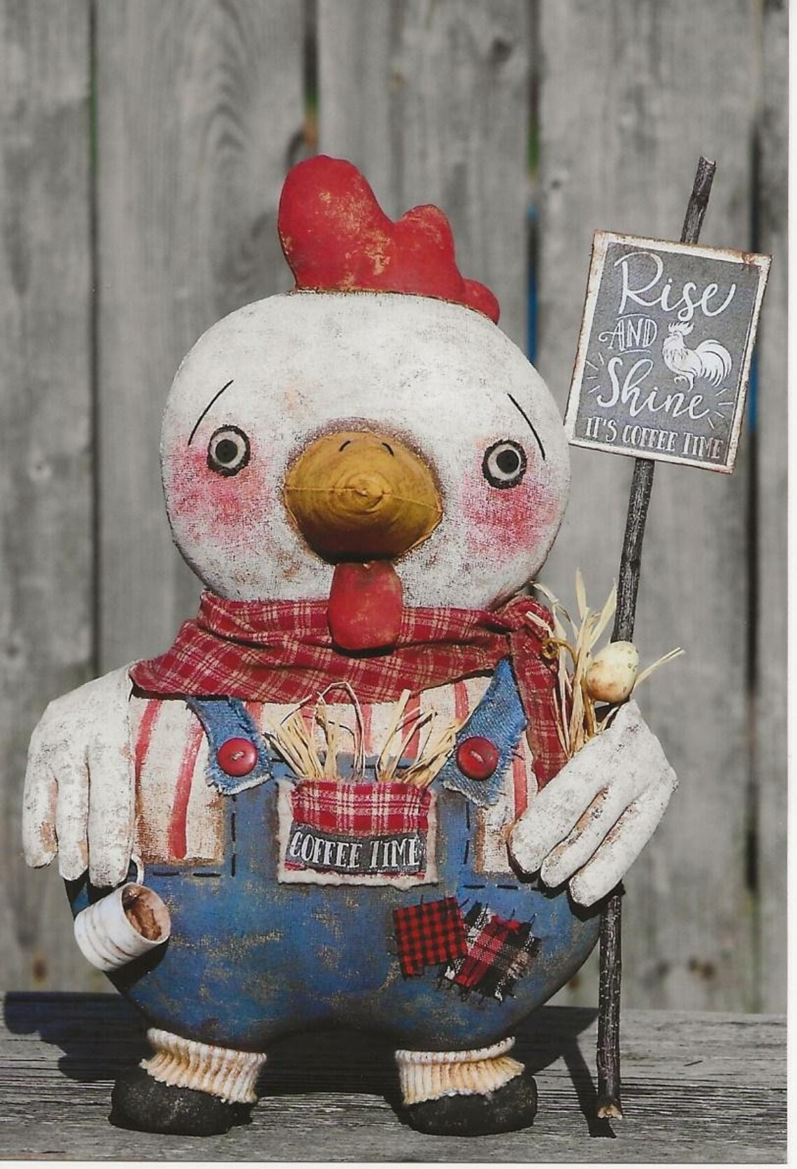 Primitive PATTERN Hettie Hen and Roy Rooster - Etsy