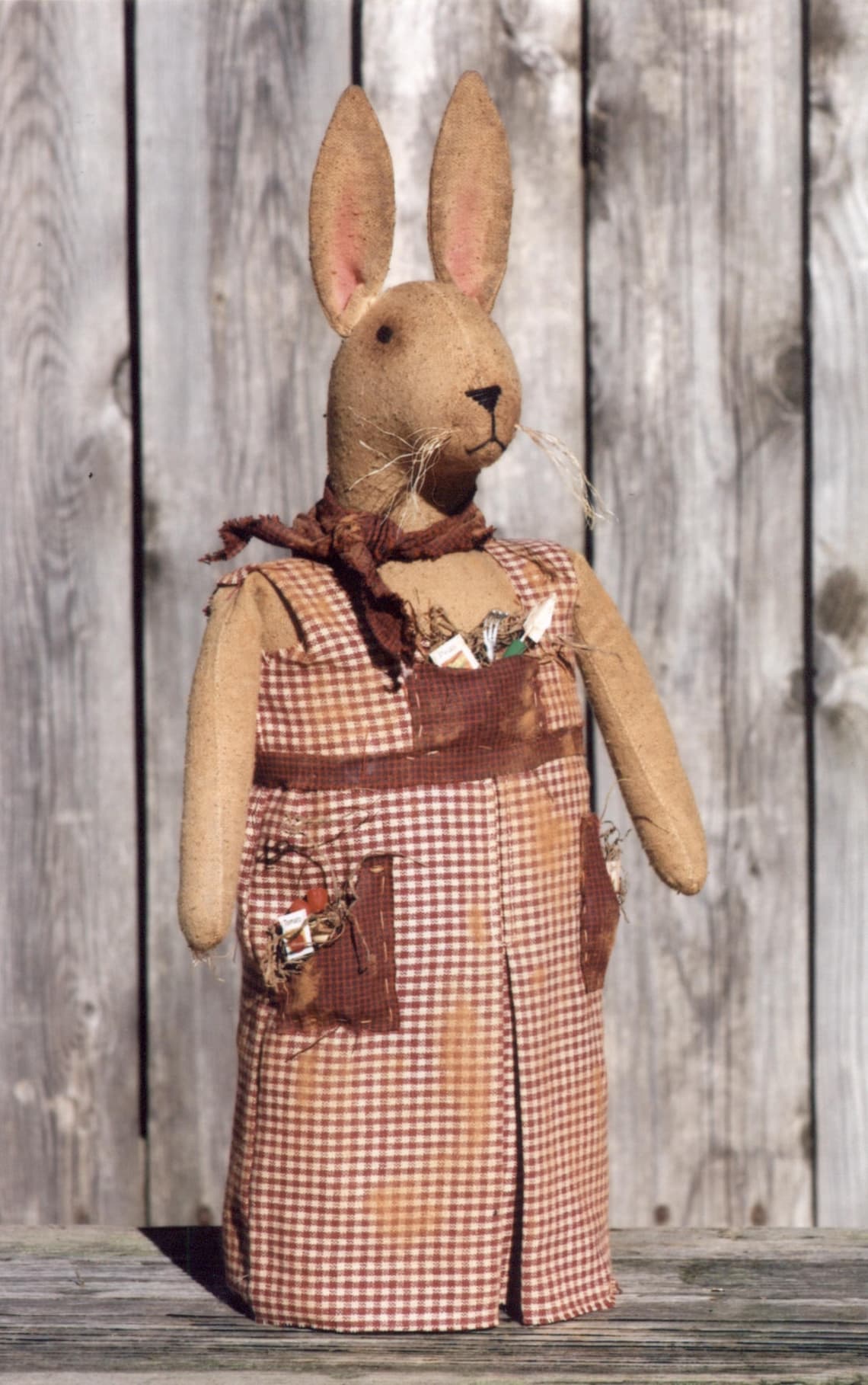 Primitive PATTERN Folk Art Bunny Rabbits | Etsy