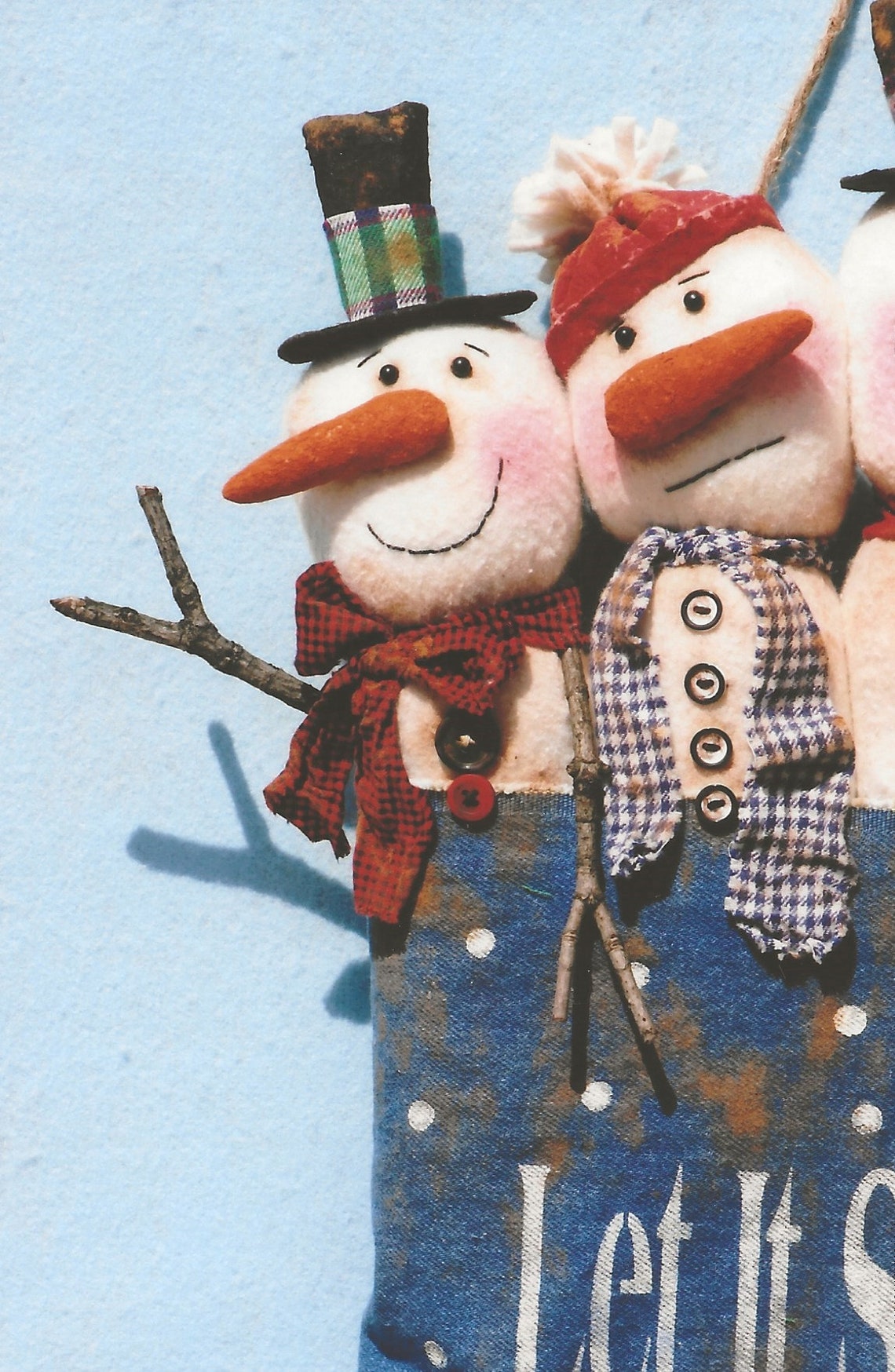 Packed Snow Sack Primitive Epattern - Etsy