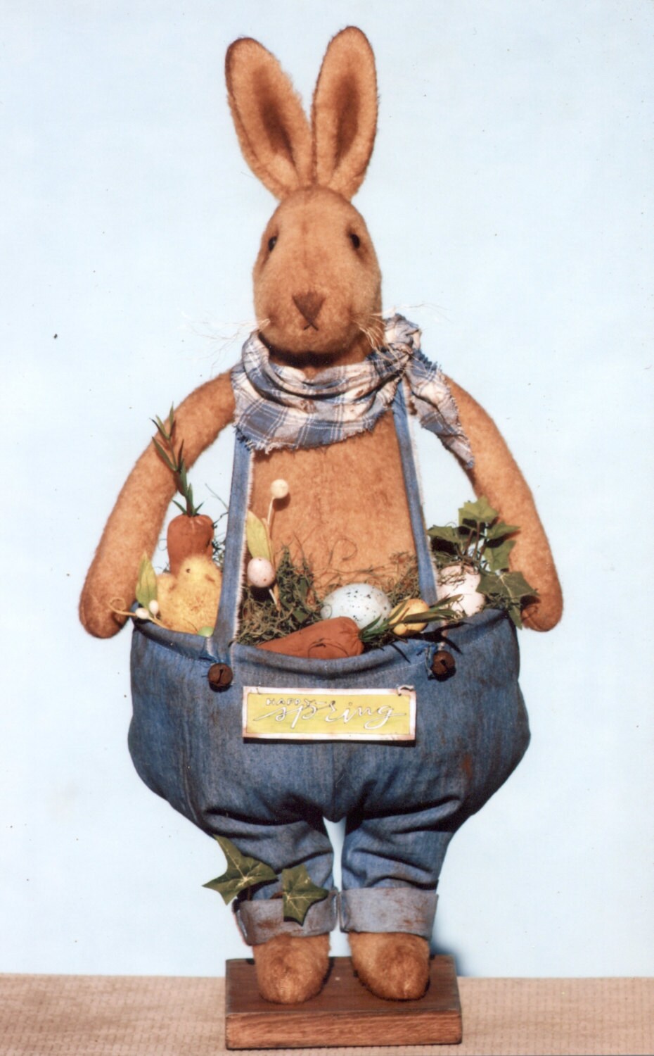 Primitive PATTERN Prim Bunny With His Basket Pants - Etsy