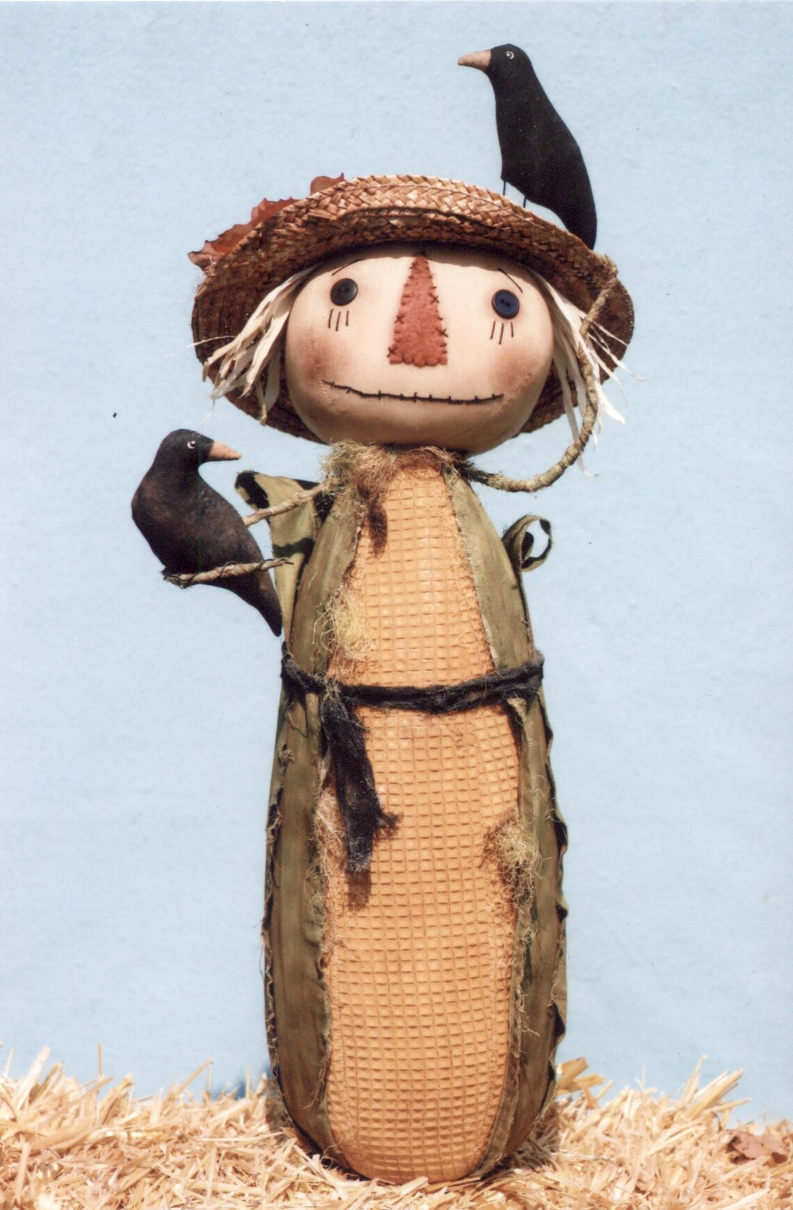 Primitive PATTERN Corny Scarecrow - Etsy