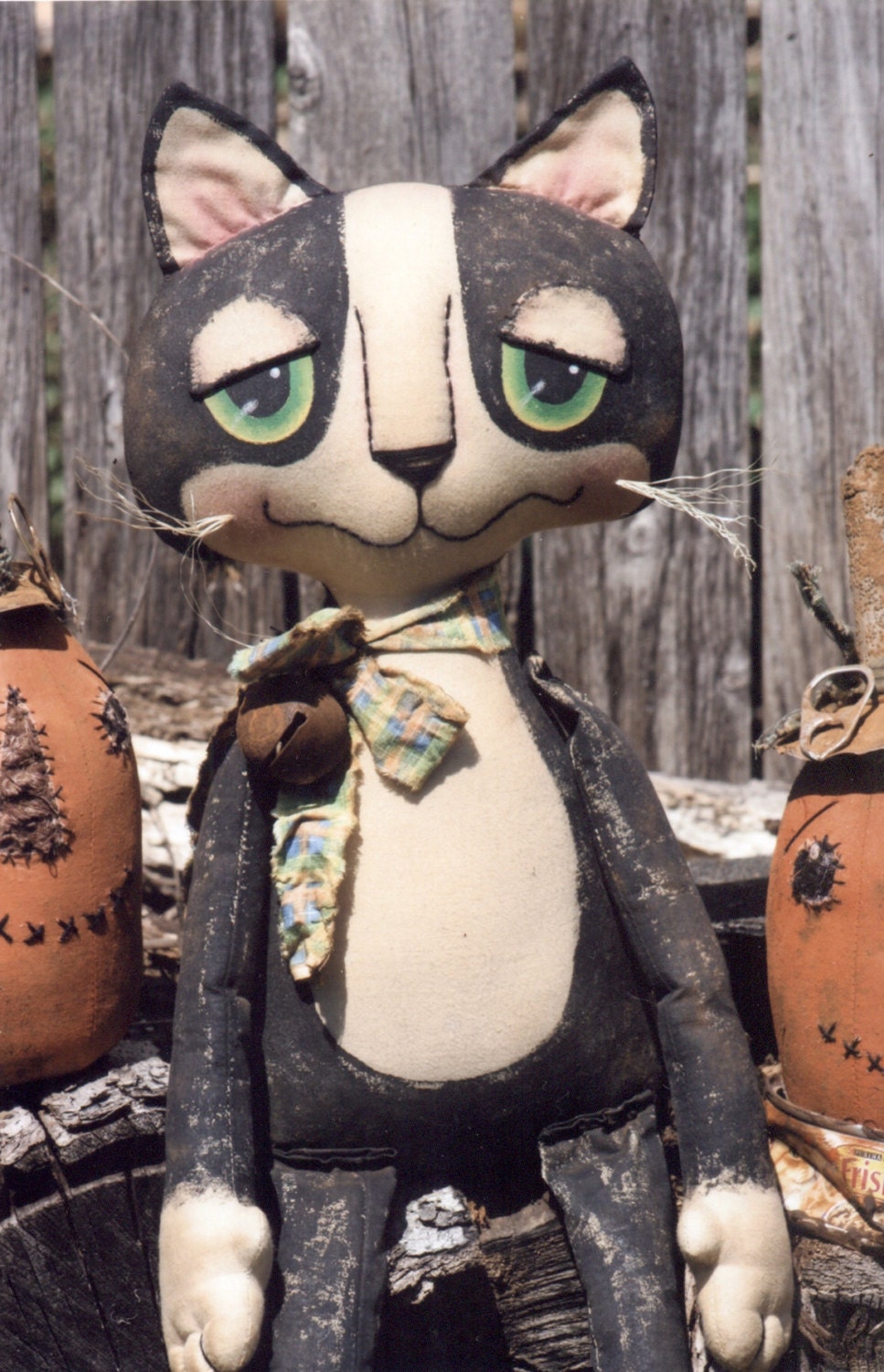 Primitive PATTERN Alley Cat and His Junkyard Jacks - Etsy