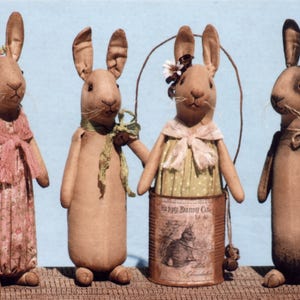 Primitive PATTERN Prim Bunny Baskets - Etsy