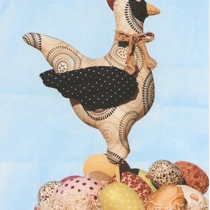 Scrappy Hen and Her Scrappy Eggs Epattern - Etsy