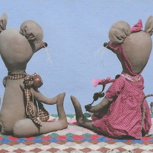 Primitive EPATTERN Country Mouse Family - Etsy