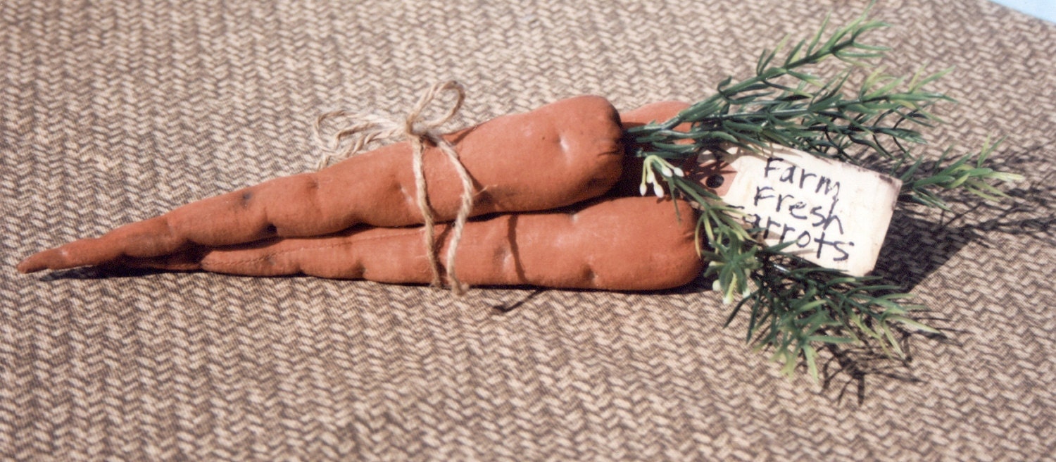 Primitive PATTERN the Carrot Crew - Etsy