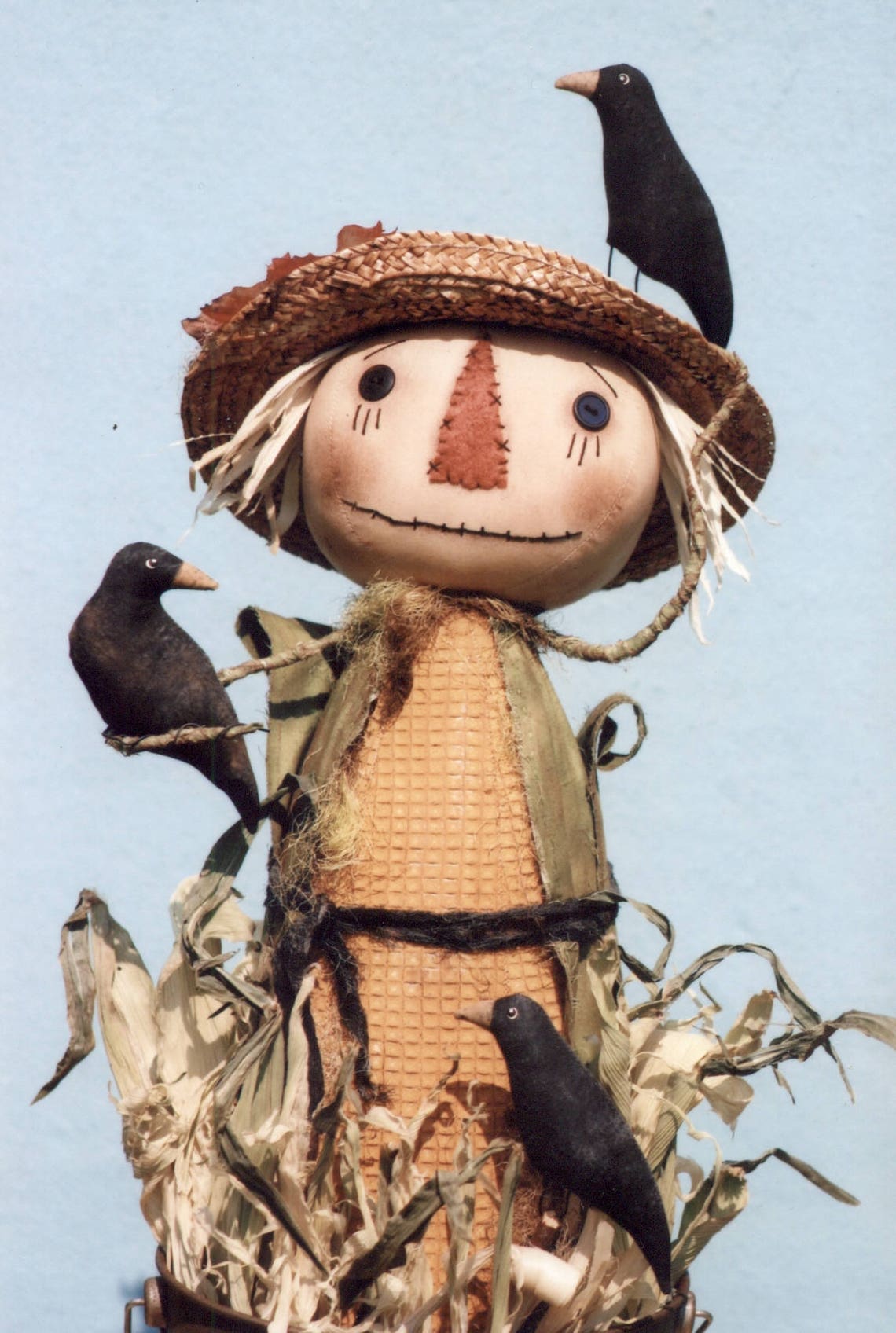 Primitive PATTERN Corny Scarecrow - Etsy