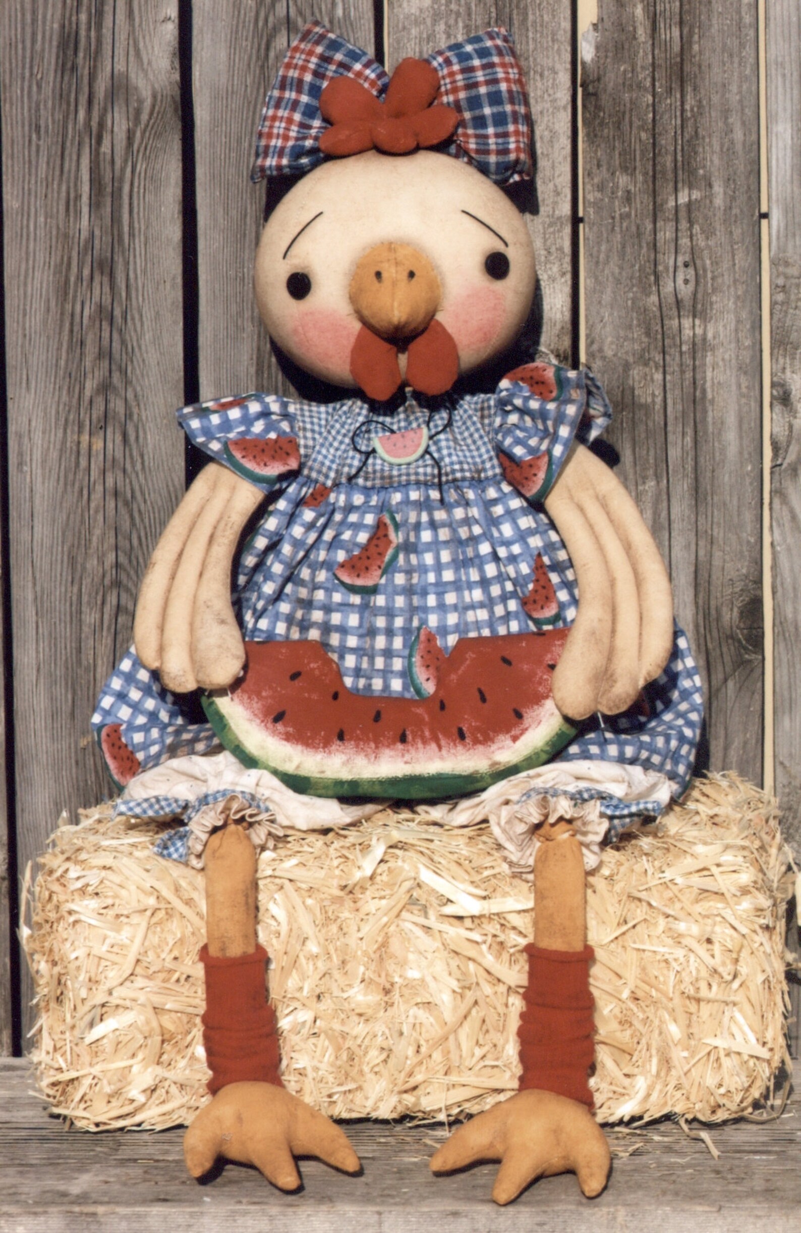 Primitive E-pattern Chelsea Chicken - Etsy