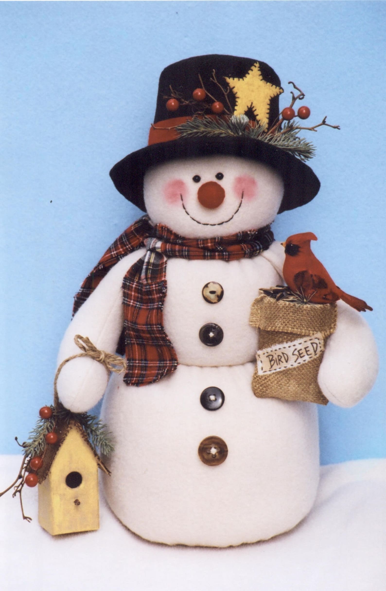 Primitive PATTERN for the Birds Snowman - Etsy