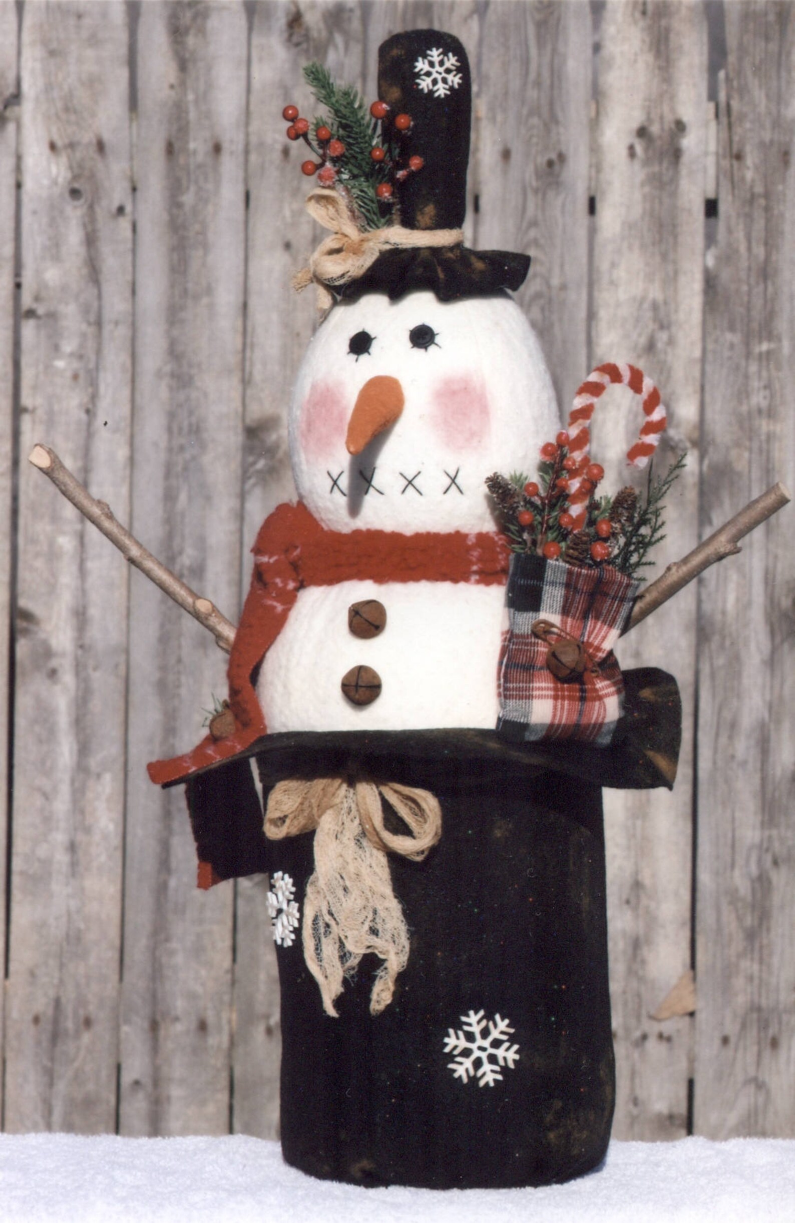 Primitive PATTERN "that Old Silk Hat" Snowman - Etsy